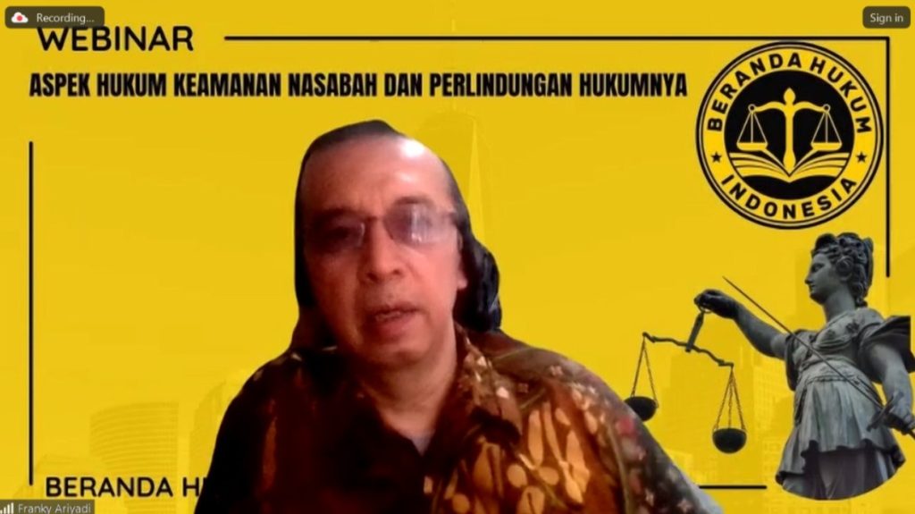 Dr. Franky Ariyadi Jadi Narasumber Bahas Keamanan Nasabah dan ...